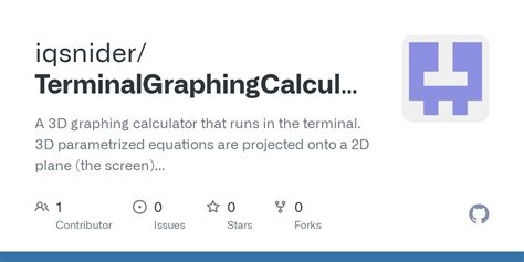 Github Iqsniderterminalgraphingcalculator A 3d Graphing Calculator