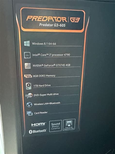 Acer Predator G3 605 Desktop CPU Computers Tech Desktops On Carousell