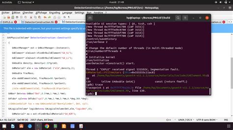error on the definition of the material getting started geant4 forum