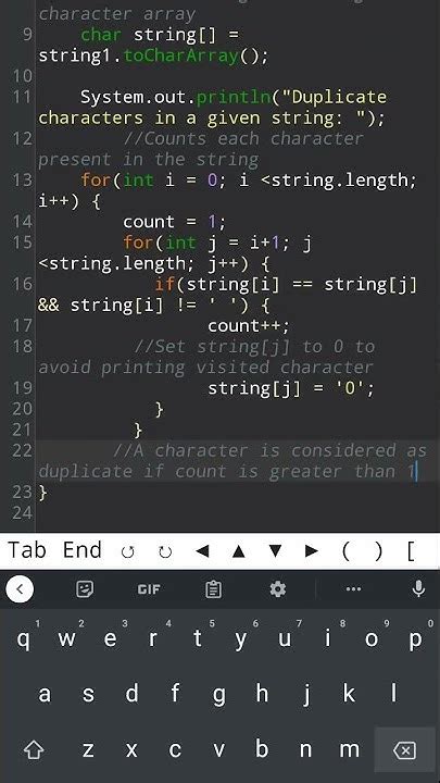 Duplicate Characters In String Java Shortsfeed Shorts Short Tiktok Youtube