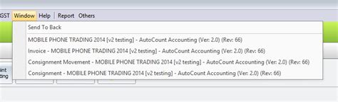 Opened Windows Autocount Resource Center