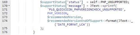 Administrator Undefined Variables RecommendedVersion And RecommendedVersionEndOfSupport