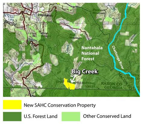 Big Creek Map Southern Appalachian Highlands Conservancy