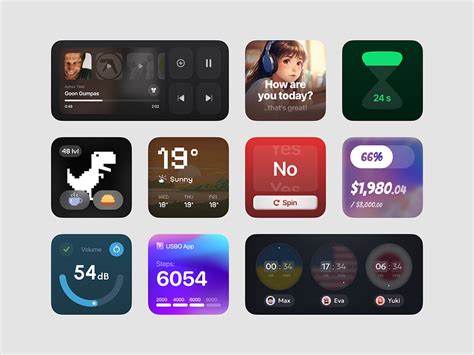 Ios Widgets Collection By Taras Boiko On Dribbble