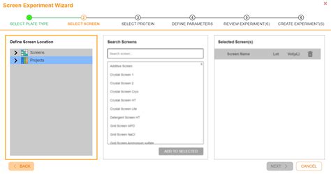 creating multiple screen experiments using screen experiment wizard