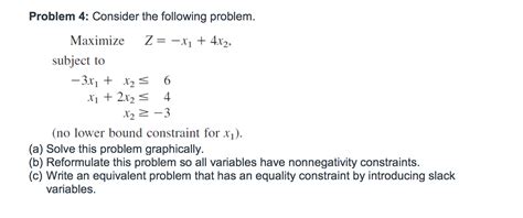 solved a solve this problem graphically b reformulate