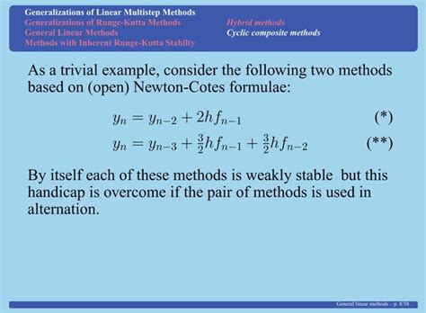 General Linear Methods Ppt