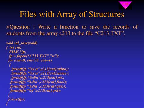 Advance Use Of Structures Ppt Download