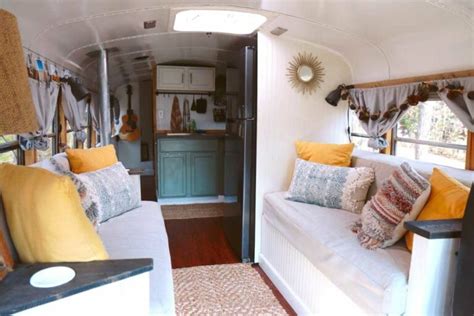 What Its Like To Live In A School Bus 15 Inspiring Skoolie Conversions