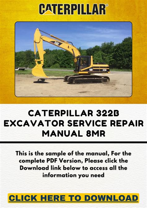 Caterpillar 322b Excavator Service Repair Manual 8mr By Caterpillar