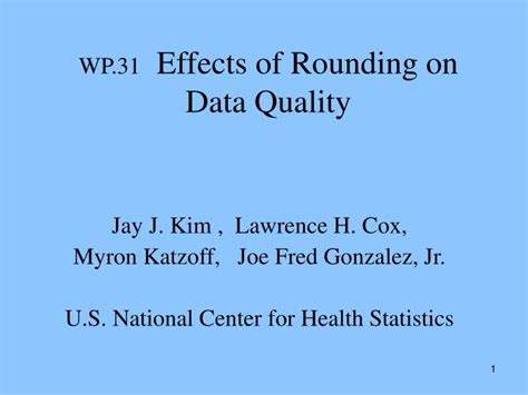 ppt wp 31 effects of rounding on data quality powerpoint presentation