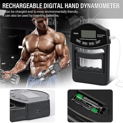 Grip Strength Tester 396lbs180kg Digital Hand Dynamometer Grip