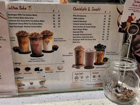 Menu At Kopi Kenangan Mall Taman Anggrek West Jakarta
