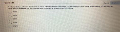 Solved Question 11 3 Points Save Antwer At Jefferson