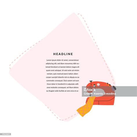 재봉틀의 그림과 텍스트에 대한 빈 공간 바느질 배너 메시지 벡터 손으로 그린 예술 좋은 배경에 대한 장소와 카피 스페이스 구성 Diy에 대한 스톡 벡터 아트 및 기타 이미지