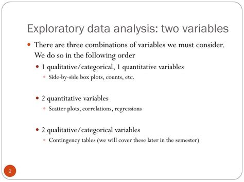 Ppt Exploratory Data Analysis Two Variables Powerpoint Presentation