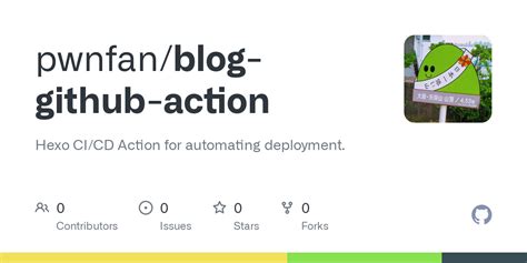 github pwnfan blog github action hexo ci cd action for automating