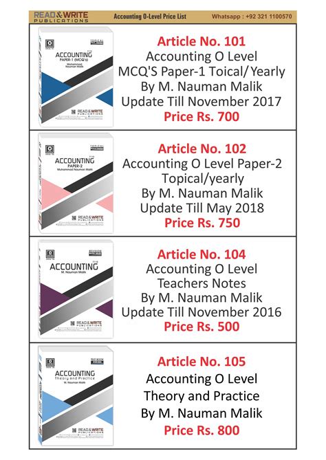 Igcse Accounting Past Papers