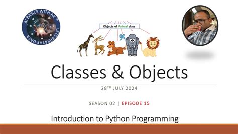 Introduction To Python Programming Season 02 Object And Classes Episode 15 Youtube