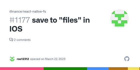 Save To Files In IOS Issue Itinance React Native Fs GitHub