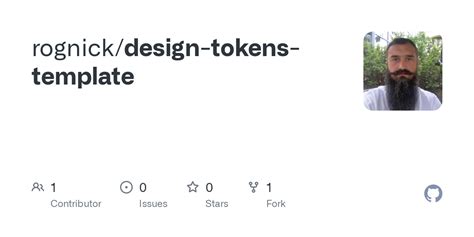 GitHub Rognick Design Tokens Template