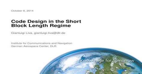code design in the short block length regimeexample 2048 1024 codes