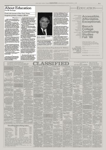 Education About Education The New York Times