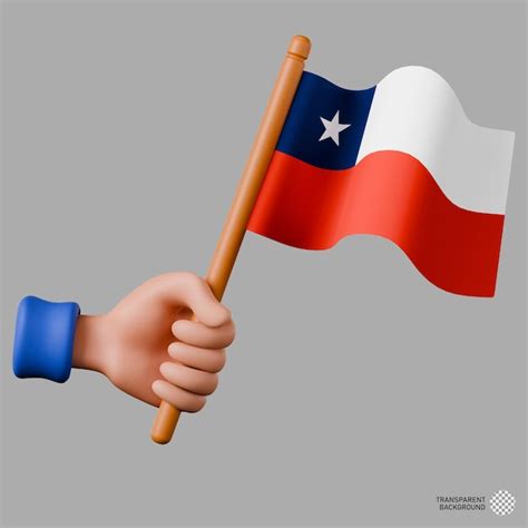 Premium Psd 3d Illustration Of Hand Holding The C Flag