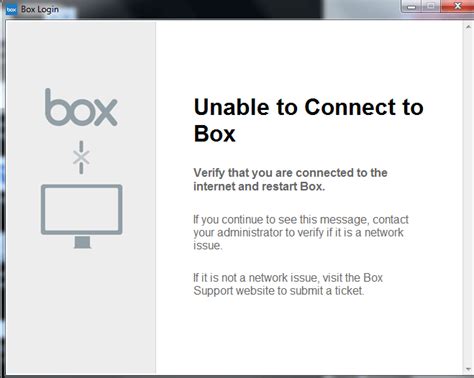 How To Solve The Unable To Connect To Box Error Efficiently