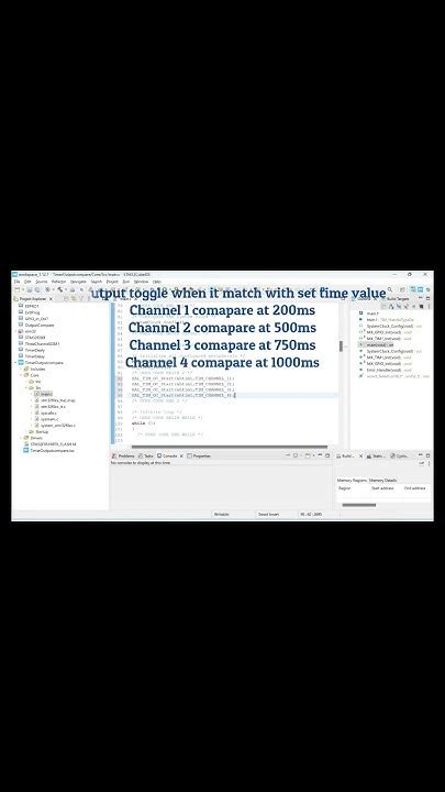 Stm32 Output Compare Shorts Youtube