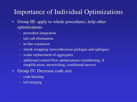 Ppt Introduction To Program Optimizations Chapter 11 Powerpoint