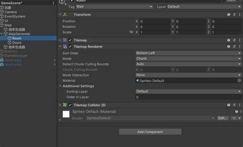 unity 2d 随机矩形地牢（房间，走廊，门）的生成（使用ruletile和tilemap） 第二部分 unity 随机地牢生成 csdn博客