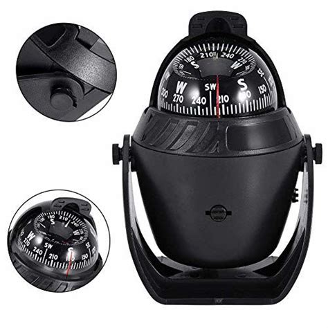 Getuscart Electronic Marine Navigation Compass Dashboard Boat Compass