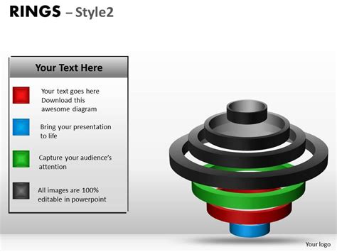 Ring Chart Diagram Style 2 Powerpoint Slides And Ppt Templates 0412