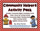 Community Helpers Activity Pack By Jenny Thurman Tpt