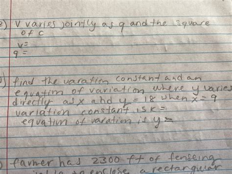 solved v varies jointly as a and the square of c i find the
