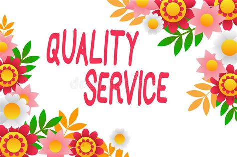 Handwriting Text Quality Service Business Concept How Well Delivered