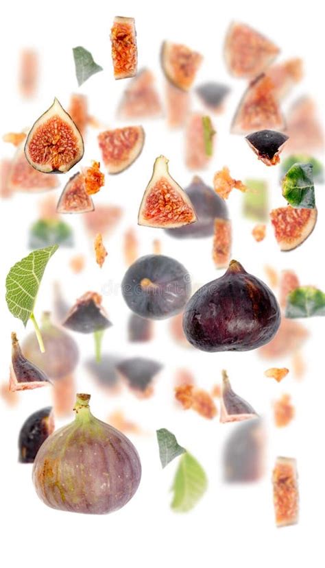 Fig Slice And Leaf Collection Stock Image Image Of Piece Exotic