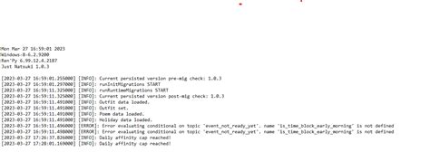 Bug Report There Is An Error In The Log But Im Not Sure What It Means Issue