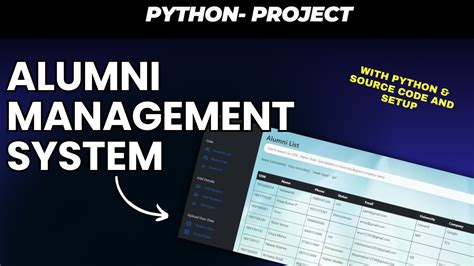 Alumni Web Application Using Python A Complete Guide