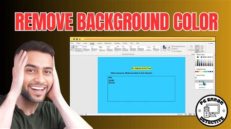 How To Remove The Background Color In Word Full Guide Youtube