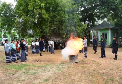 မိတ္ထီလာမြို့၌ မီးဘေးအန္တရာယ်ကြိုတင်ကာကွယ်ရေး အသိပညာပေးဟောပြောခြင်းနှင့