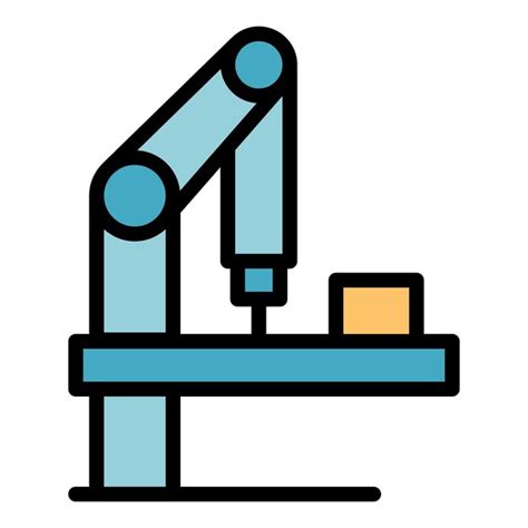 Premium Vector Industrial Robot Icon Outline Vector Industry Arm Factory Hand Color Flat