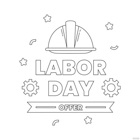 Labor Day Clip Art Black And White