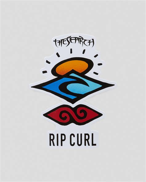 Shop Rip Curl Logo Sticker In Red Fast Shipping And Easy Returns City