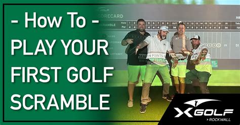 How To Play Your First Golf Scramble X Golf Rockwall