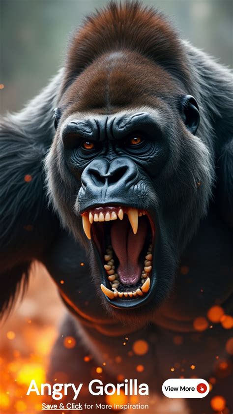 View The Gallery Of Fierce Angry Gorilla Expressions Gorillas In The