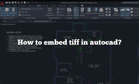 How To Embed Tiff In Autocad
