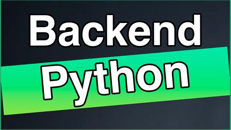 Backend Python Become A Backend Engineer