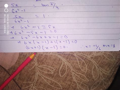 5 solve cot { 1} 2 x cot { 1} 3 x frac{pi}{4}